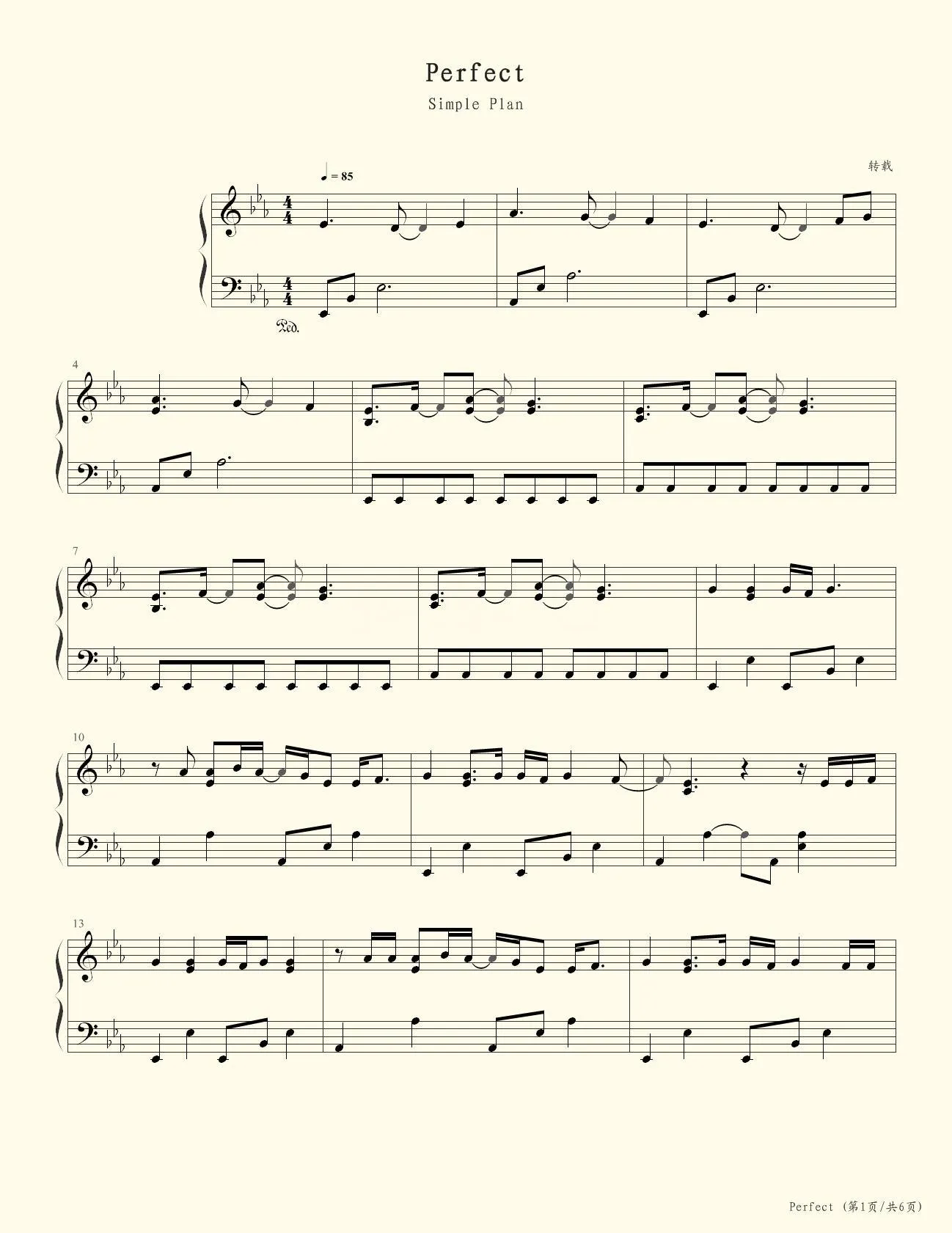 Perfect-钢琴谱-最全钢琴谱